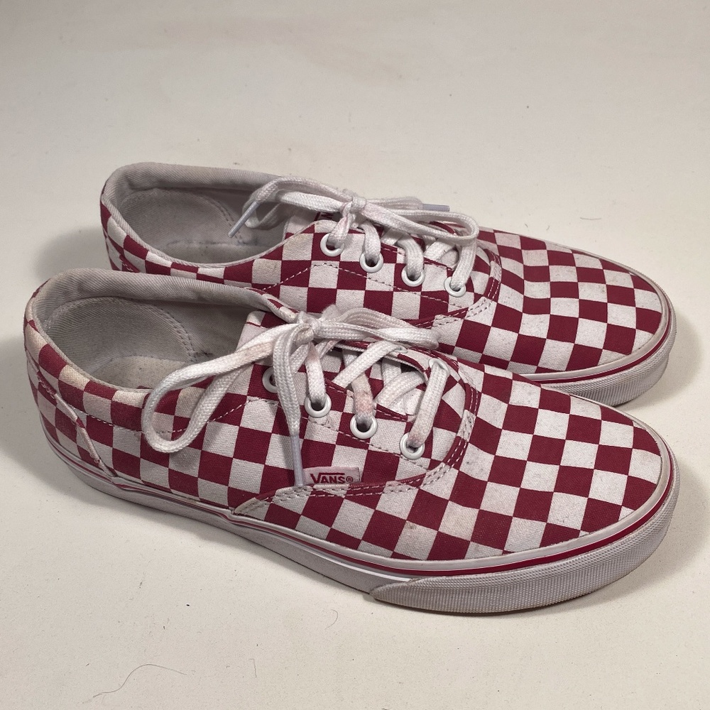 Vans Low Checkerboard Lace Up Sneakers Women 8 - Gem